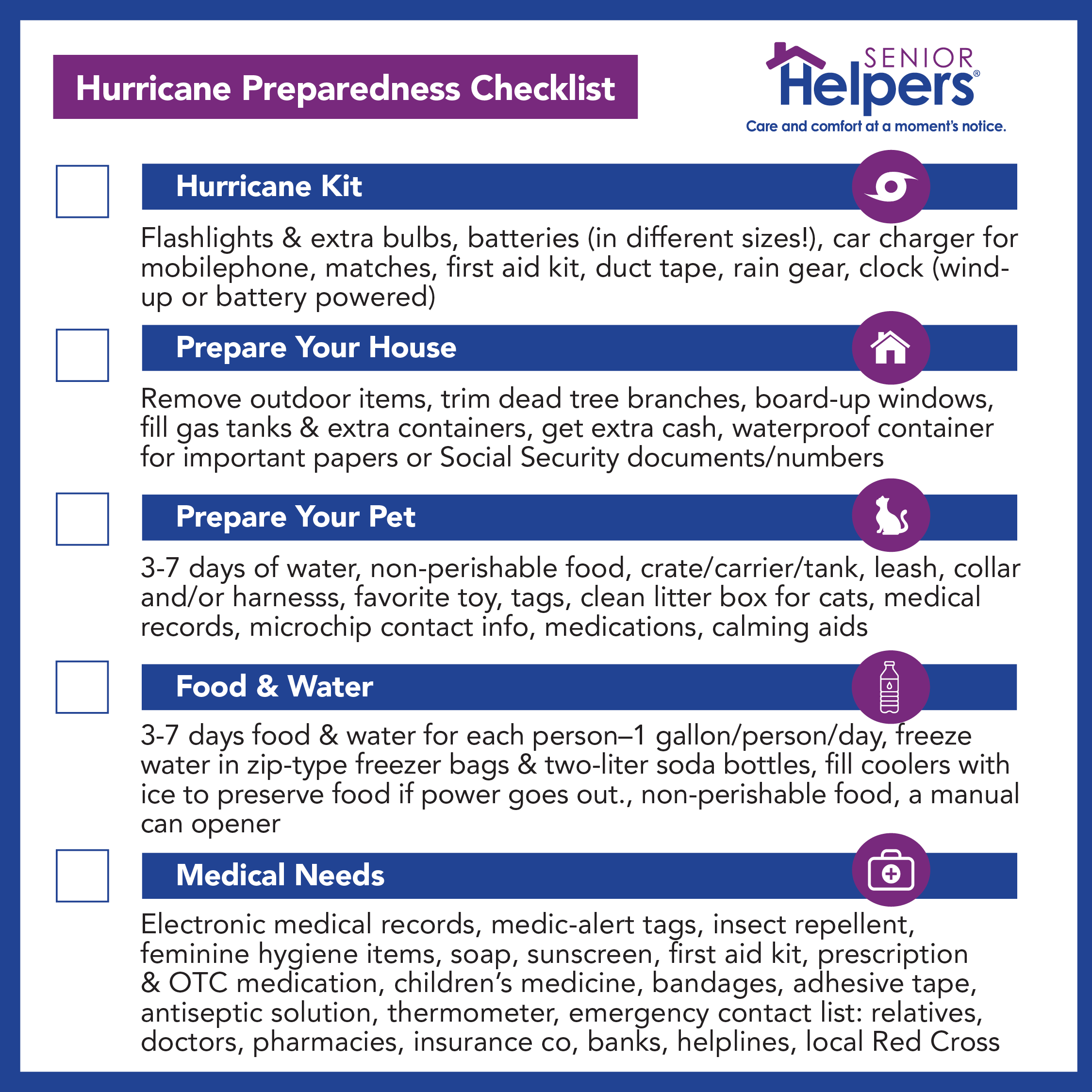 Preparing for a Natural Disaster with Older Adults
